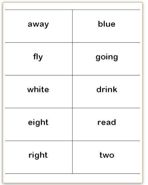 Where To Find And How To Make Printable Dolch Sight Word Wall Cards In 