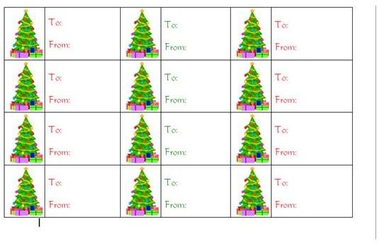 How To Create Christmas Tree Gift Tags In Word