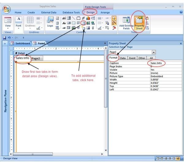 How To Create Tabs With Form Tabs Widget Gambaran