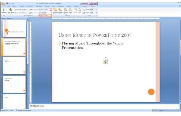 Using Music In Microsoft PowerPoint 2007 Learn How To Play Music Throughout Your Presentation 