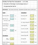 Excel Spreadsheet Templates for Manning Equation Calculations with ...