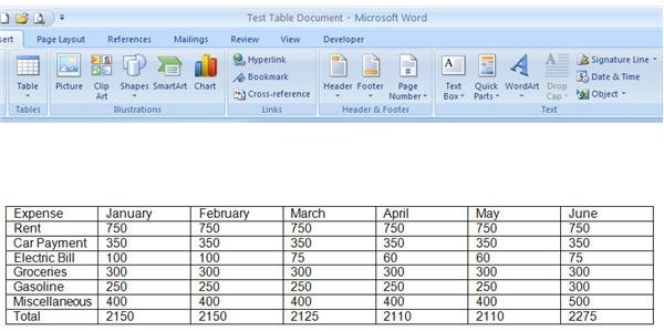 How To Format And Design A Table In Microsoft Word 2007 Make Tables 