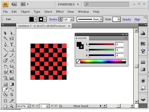 Adobe Illustrator Tutorials How To Create A Checkerboard Effect In
