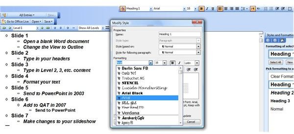 How To Make A PowerPoint Presentation From A Word Outline Bright Hub