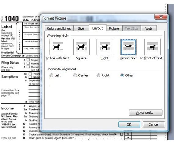 How To Type Over A Scanned Document In Word