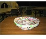 Recycled Magazine Bowl Art Project for Elementary Students