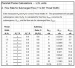 Excel Formulas for Open Channel Flow Measurement Calculations with ...