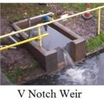 Use a V Notch Weir to Measure Open Channel Flow Rate