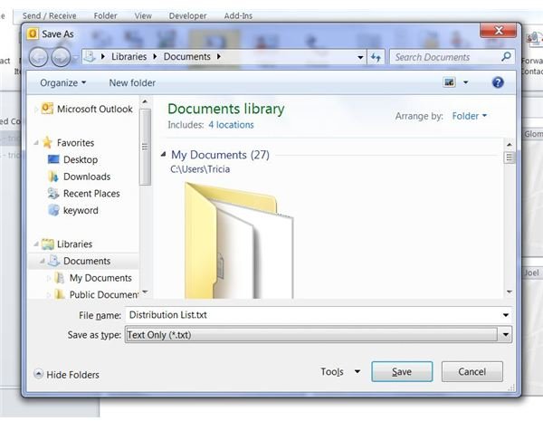 Microsoft Office Tutorial Steps To Export An Email Distribution List 