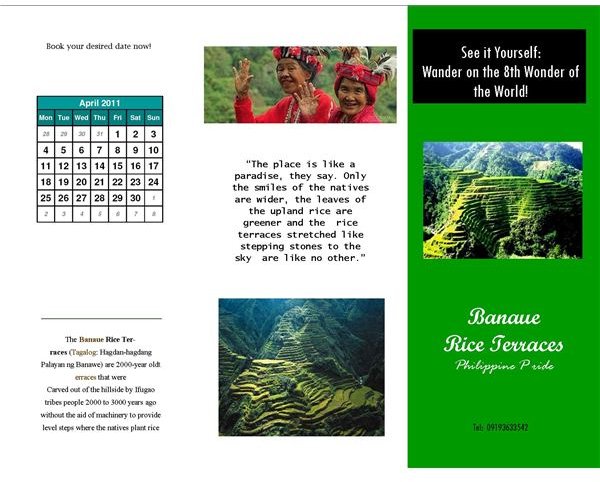 How To Insert A Calendar In Microsoft Publisher Brochure Bright Hub