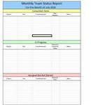 Sample Team Monthly Report Template in Excel: Free Download & Tips for ...